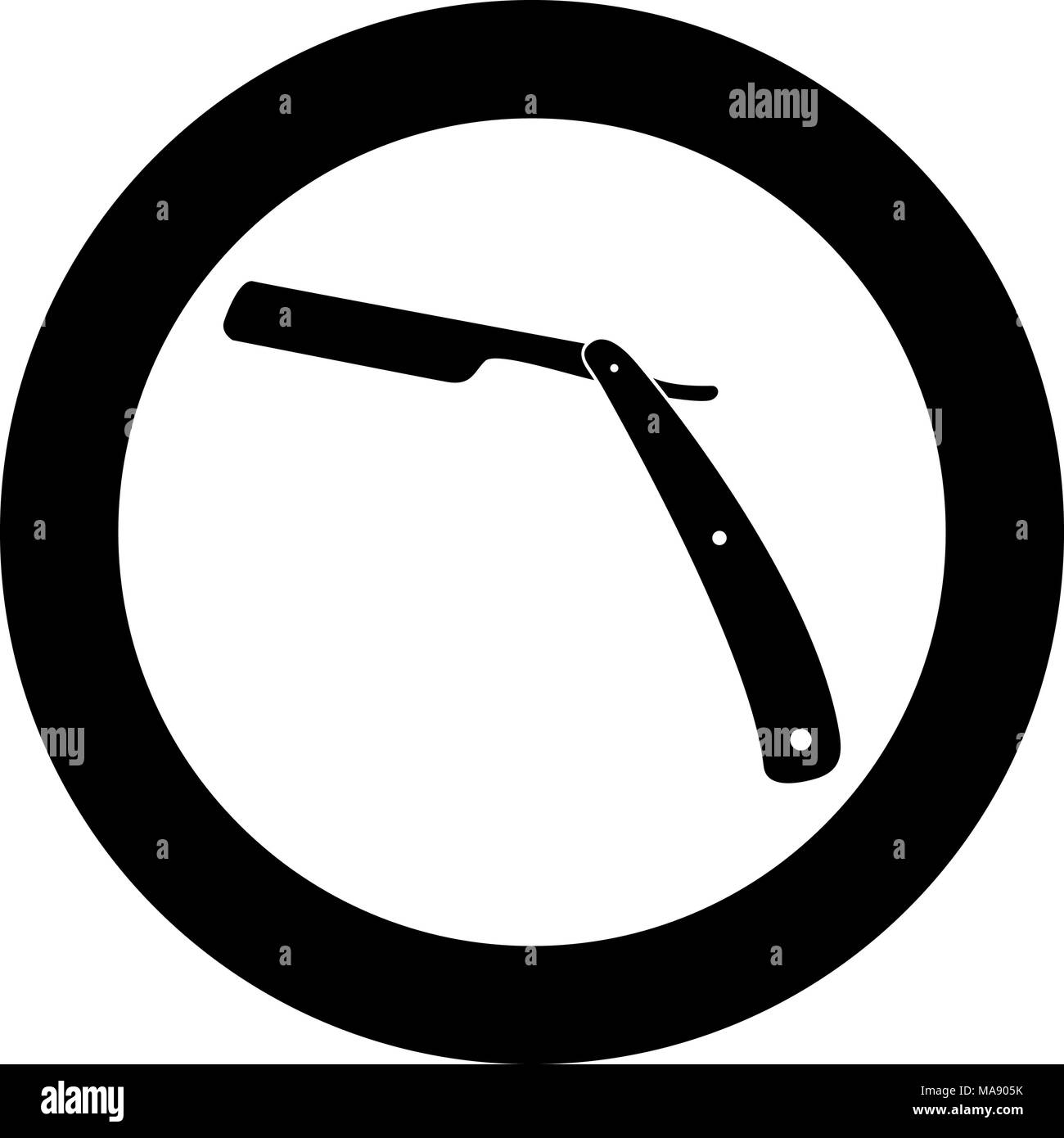 Straight Razor Stock Vector Images - Alamy