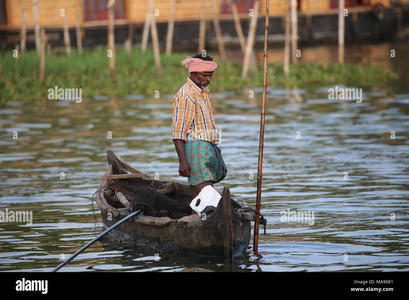 Angeln in kerala backwaters hi-res stock photography and images - Alamy