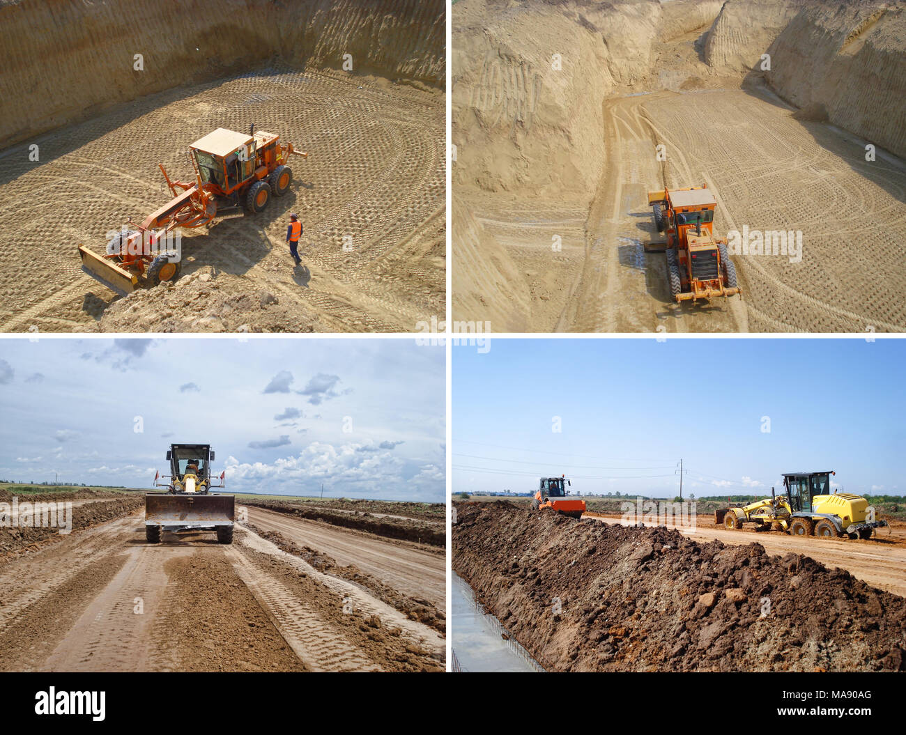 Set of grader Stock Photo - Alamy
