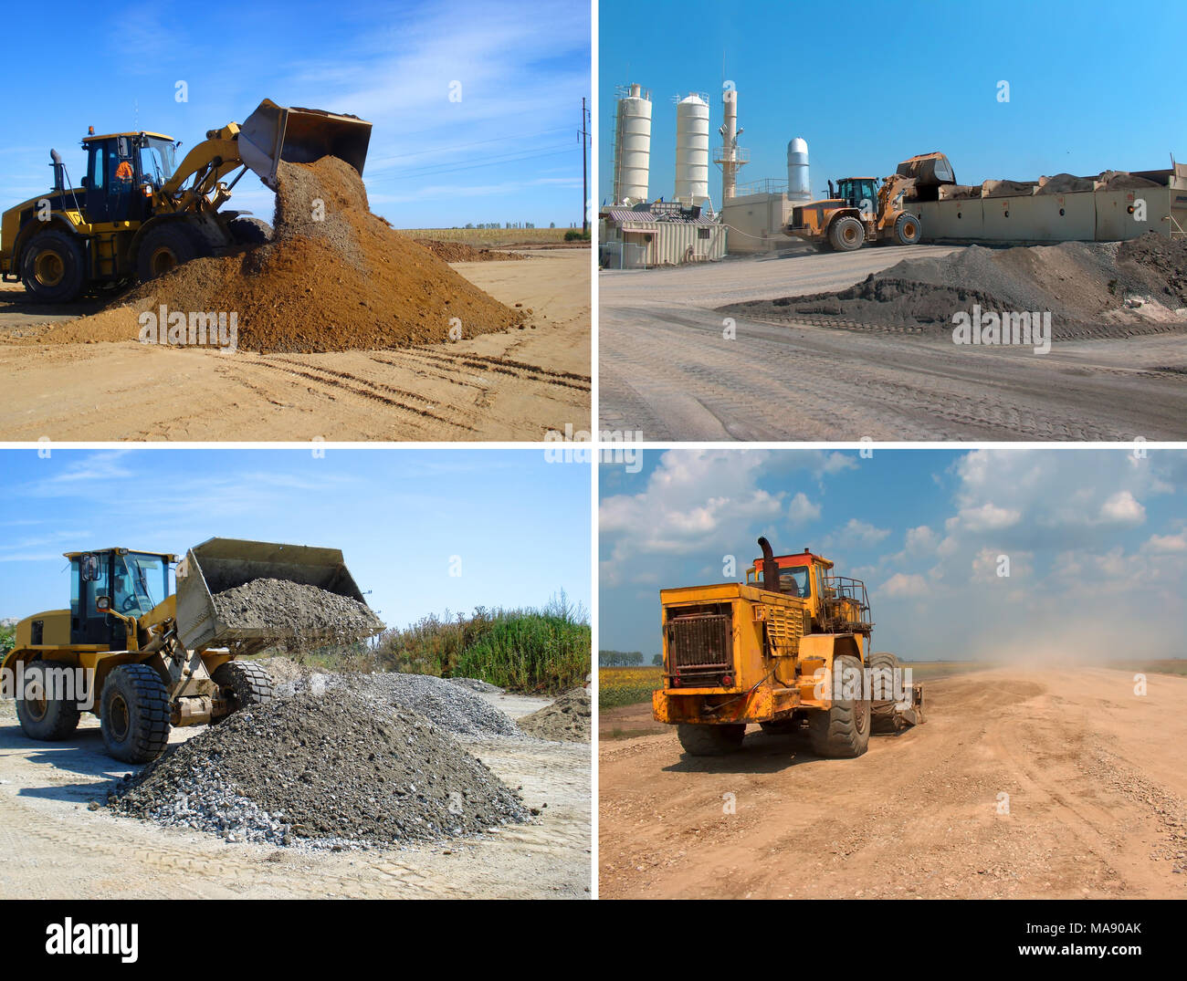 Set of big loader Stock Photo - Alamy