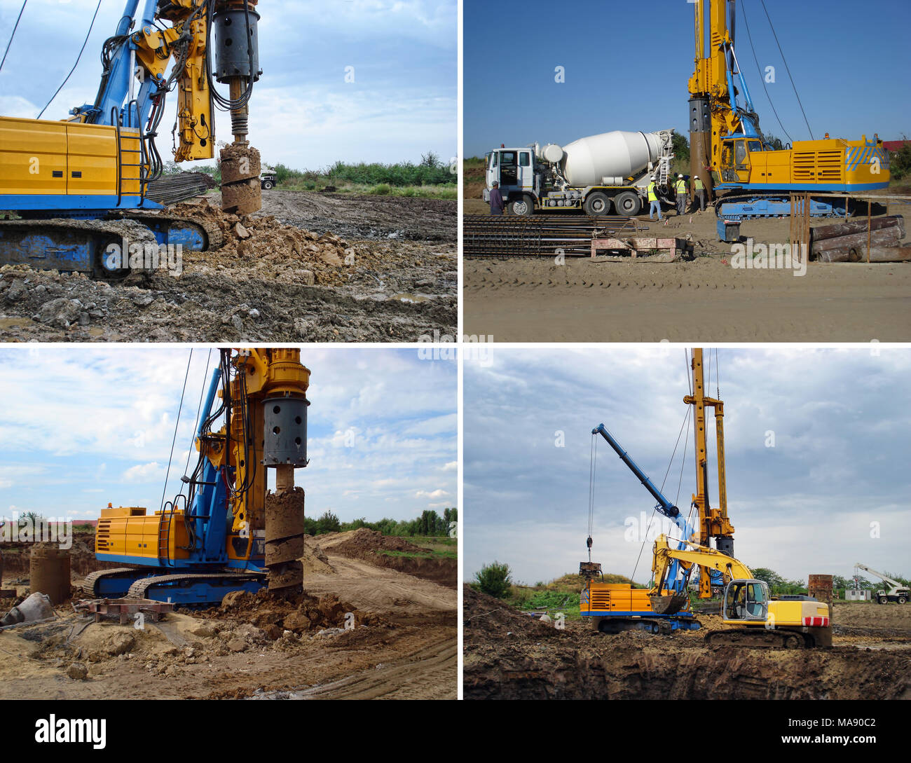 Drilling for piles hi-res stock photography and images - Alamy