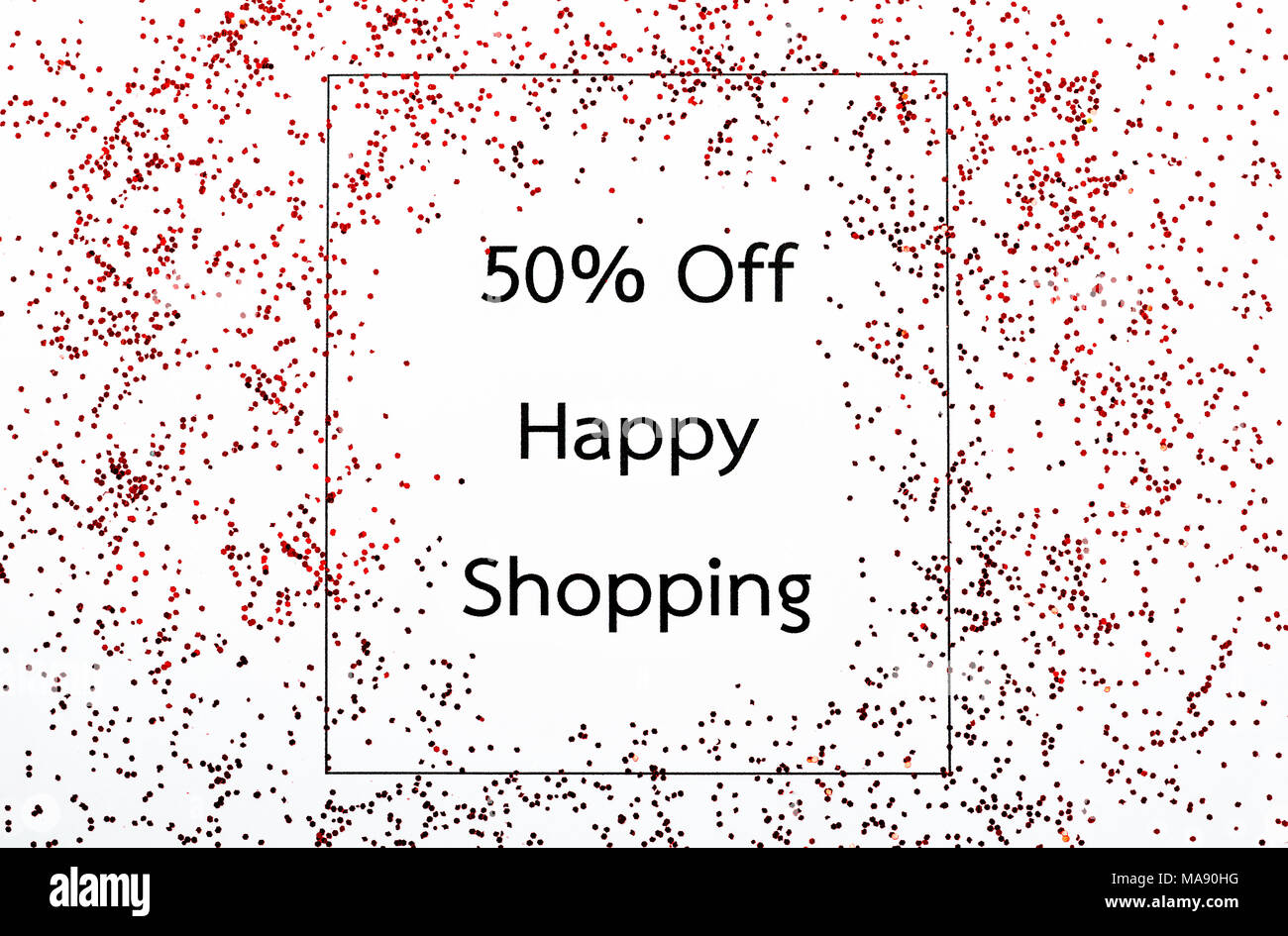 50 percent off advertisement hi-res stock photography and images - Alamy