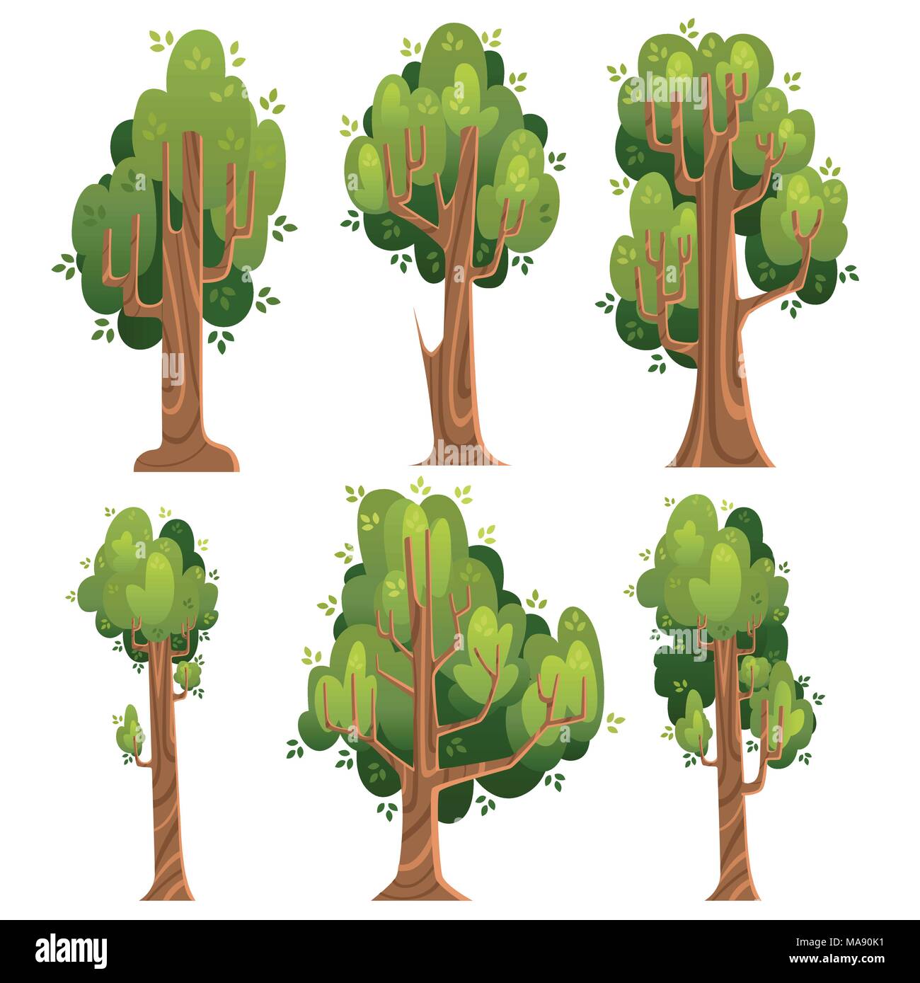 Summer Trees Clip Art