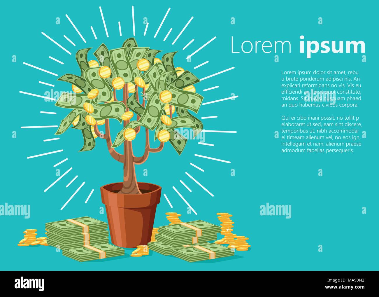 Finance text on green Stock Vector Images - Alamy