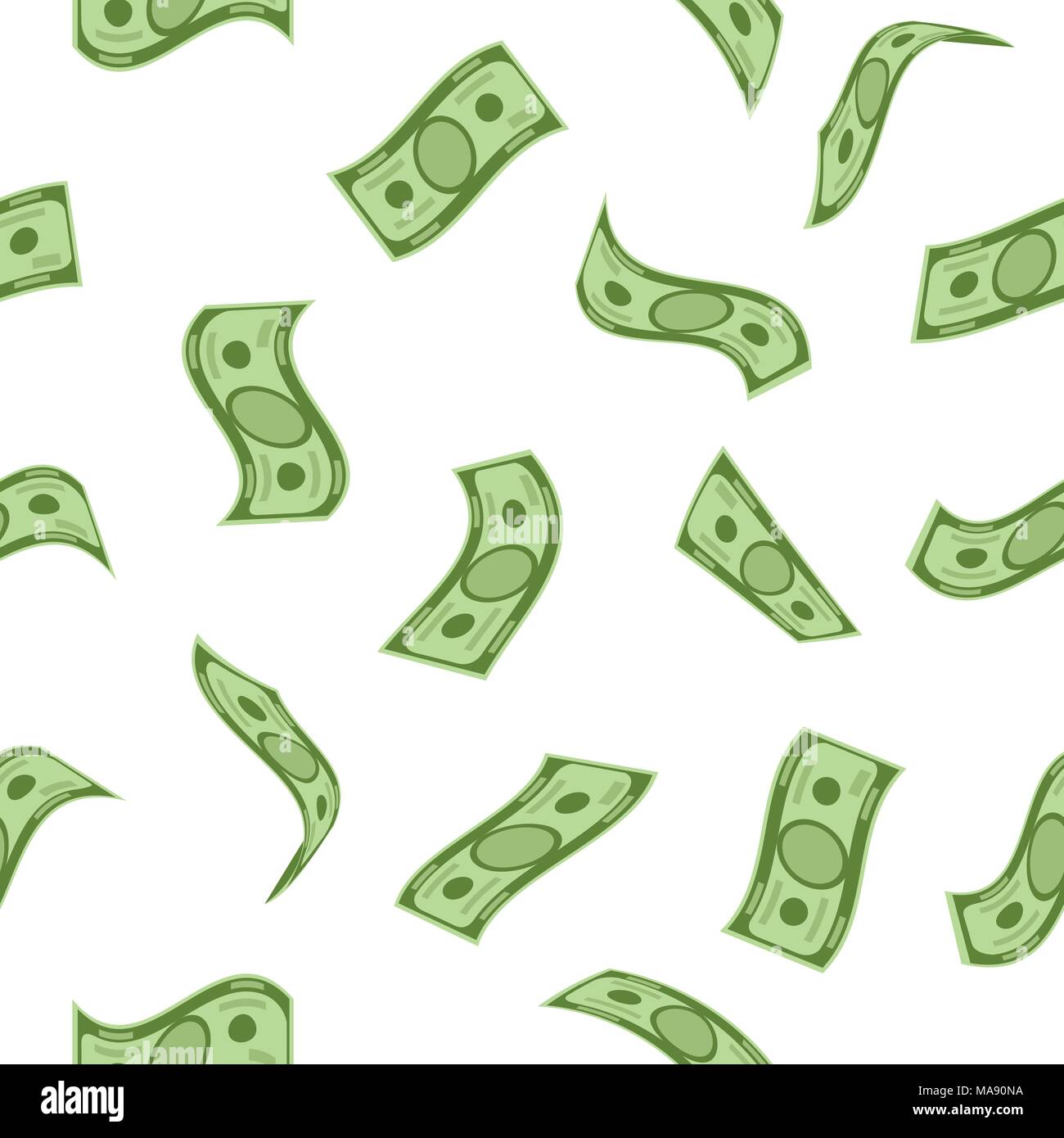 Money Falling Animation