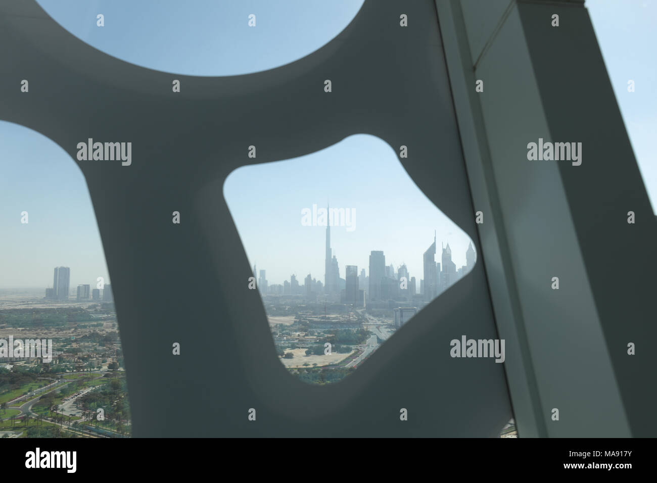 Dubai, United Arab Emirates. 19th Mar, 2018. View of Burj Khalifa and ...