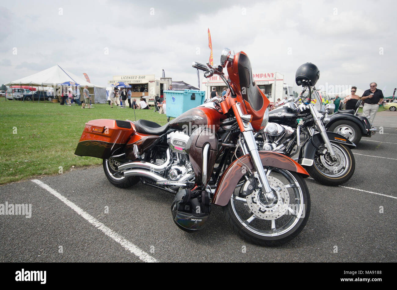 A Rally of Custom and Vintage Vehicles at North Weald Airfield Stock ...