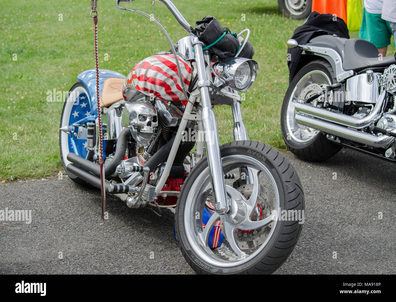 A Rally of Custom and Vintage Vehicles at North Weald Airfield Stock ...
