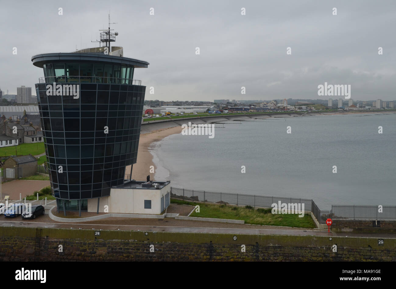 Aberdeen (Scotland) harbour, main gateway for the North Sea oil and gas ...