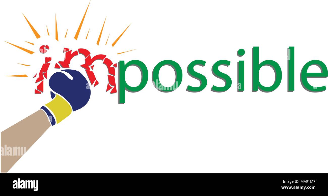 Impossible word Stock Vector Images - Alamy