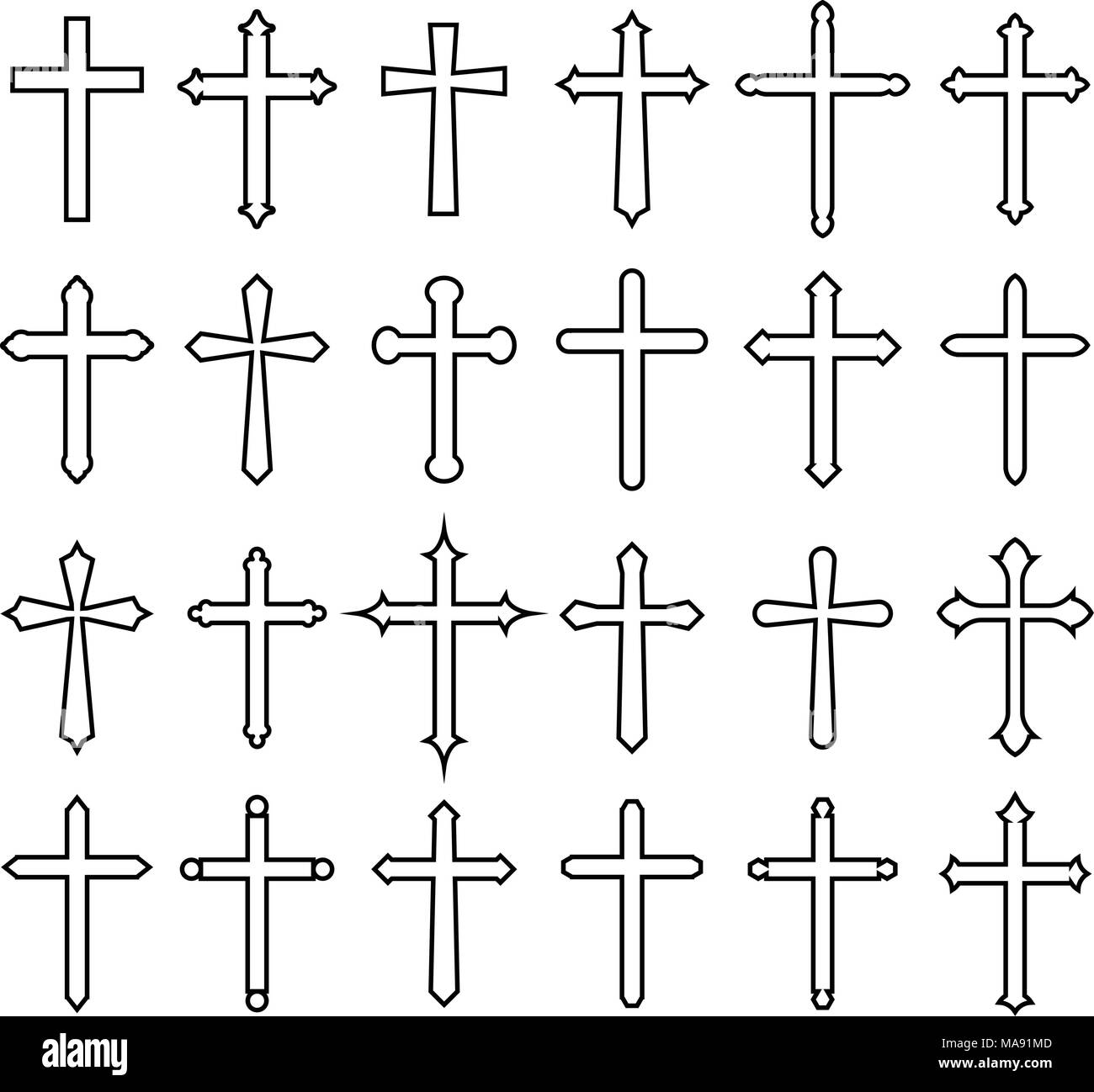 Christian crosses decorative crucifix religion catholic symbol hi-res ...