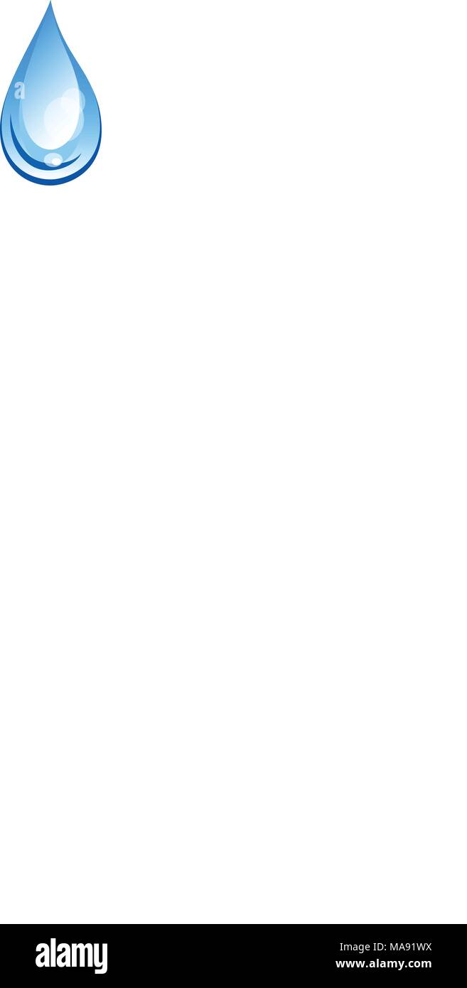 water drop on white background Stock Vector Image & Art - Alamy