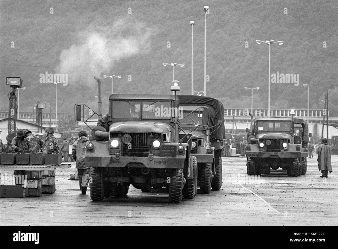 base of the US Air Force in Rhein-Main (Frankfurt, Germany), September ...