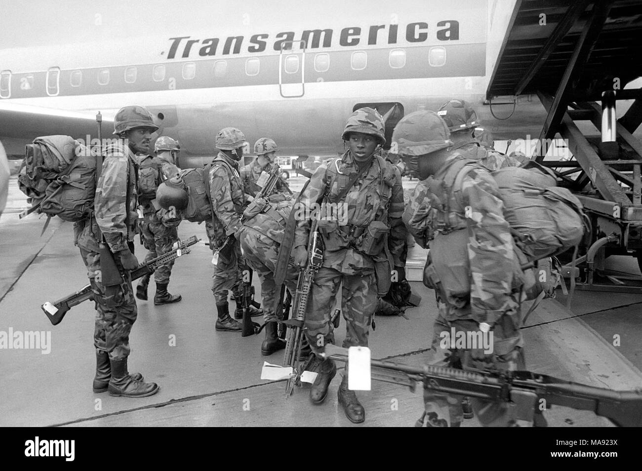 base of the US Air Force in Rhein-Main (Frankfurt, Germany), September ...