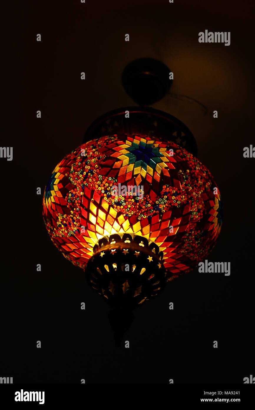 Beautiful turkish lights in many colors Stock Photo - Alamy