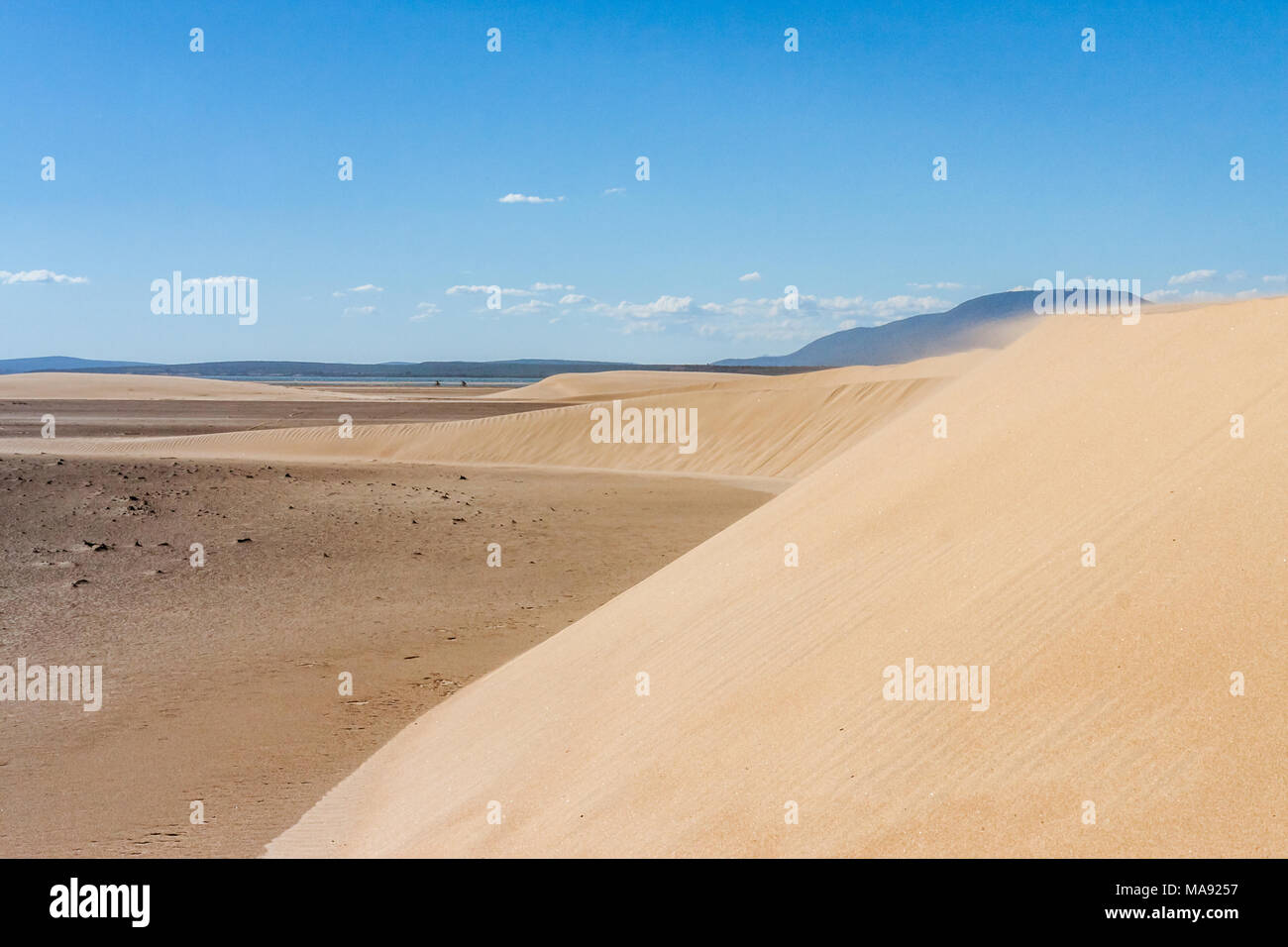 Sand dune of desert in southern Madagascar Stock Photo - Alamy