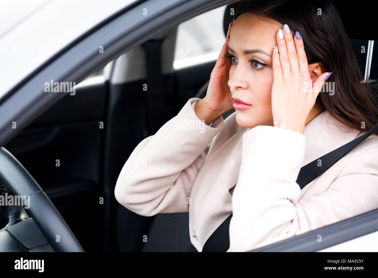 Person driving a car pain hi-res stock photography and images - Alamy