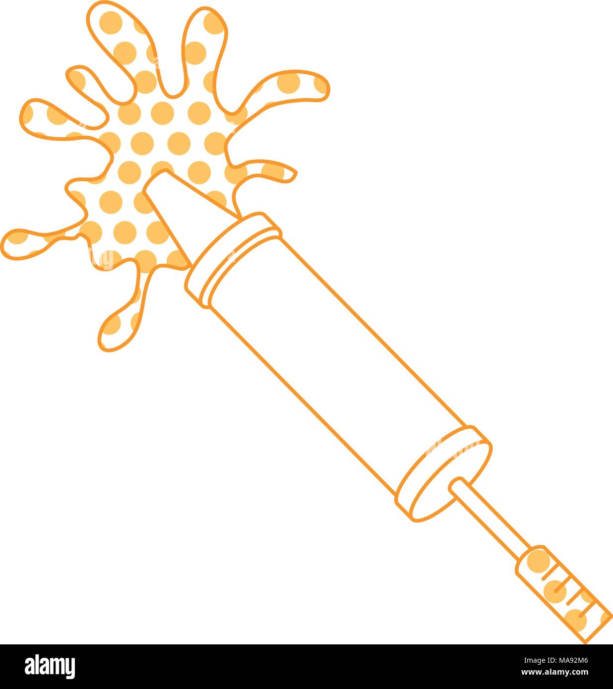 foam water splash gun toy vector illustration design Stock Vector Image ...