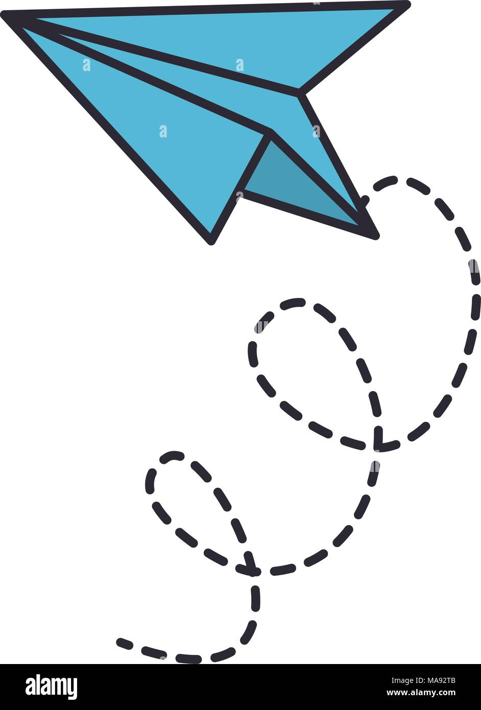 paper airplane flying icon vector illustration design Stock Vector ...