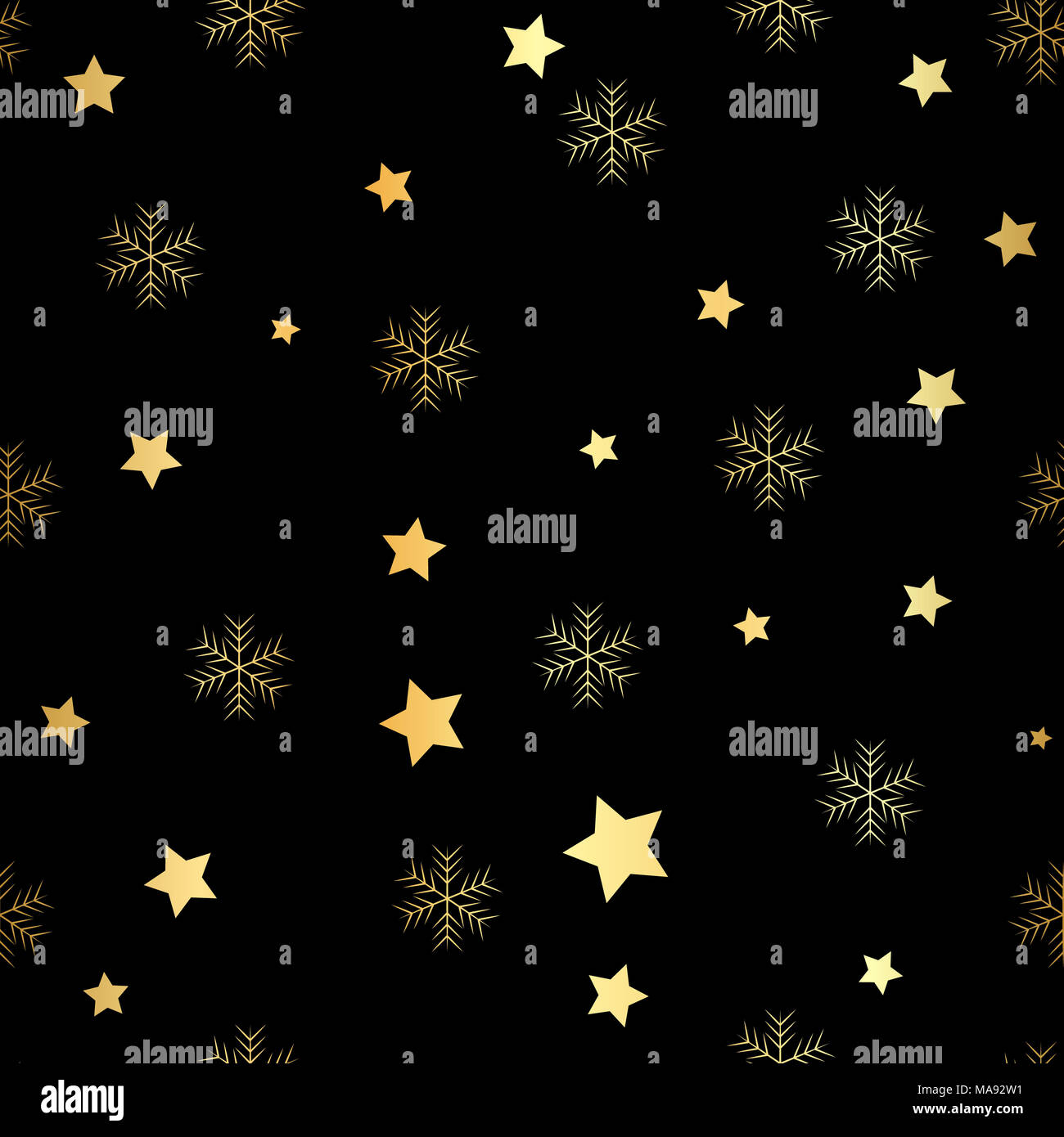 Abstract beauty Christmas and New Year star Seamless Pattern background ...