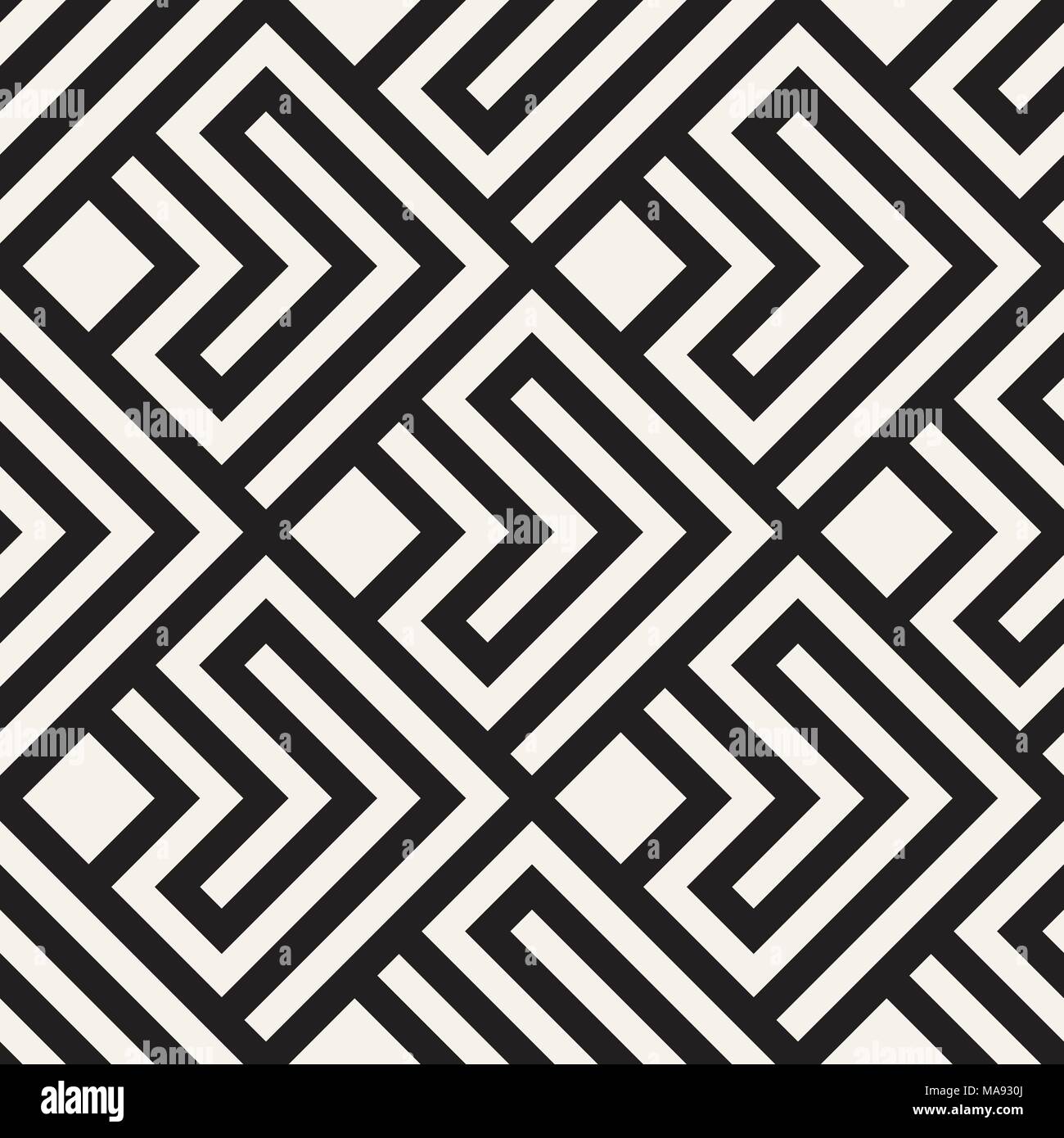 Vector seamless lattice pattern. Modern stylish texture with monochrome ...