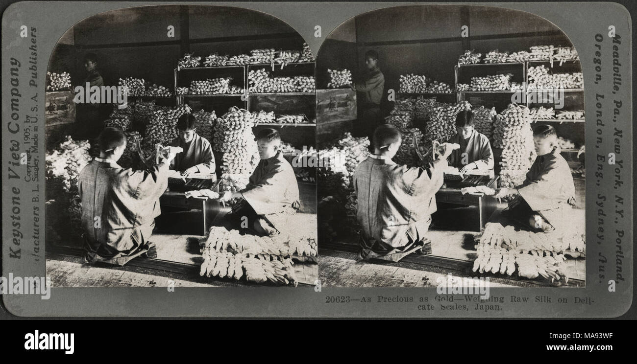 Japanese silk factory hi-res stock photography and images - Alamy