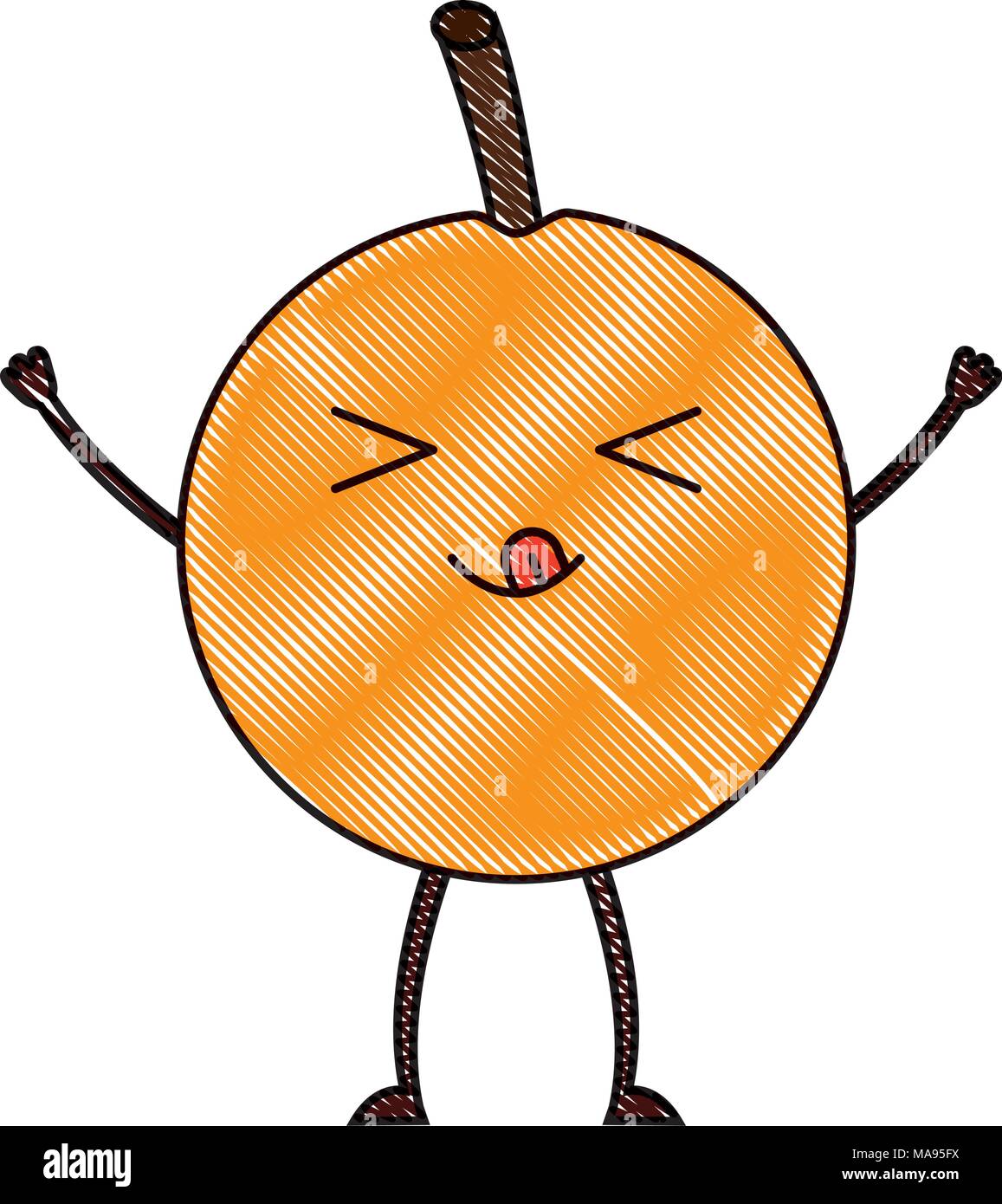 Orange tongue Stock Vector Images - Alamy