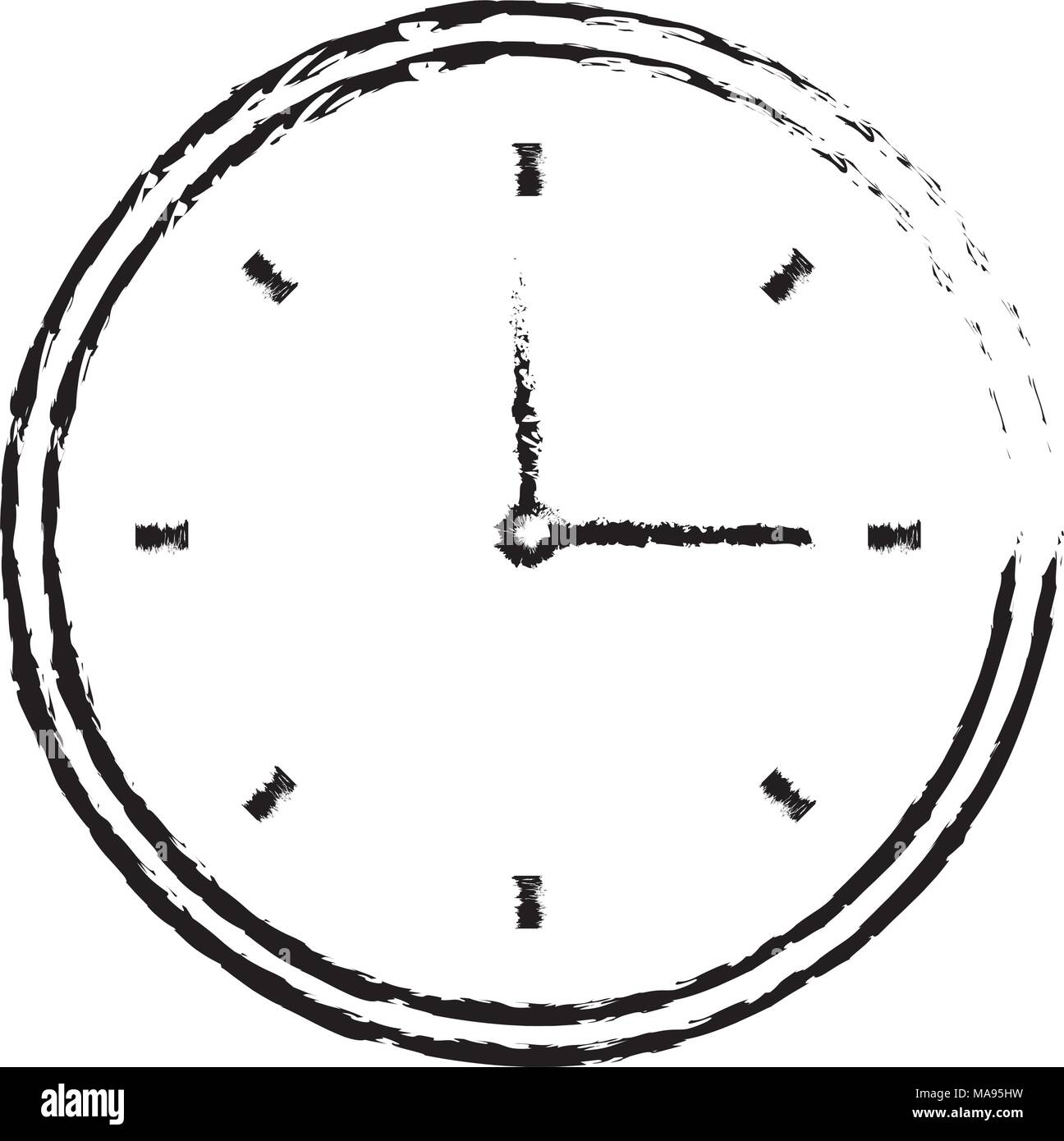 round clock time hour image Stock Vector Image & Art - Alamy