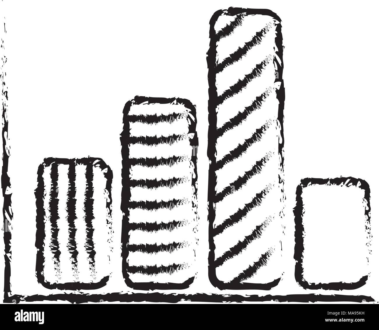 statistic bar graph presentation finance image Stock Vector Image & Art ...