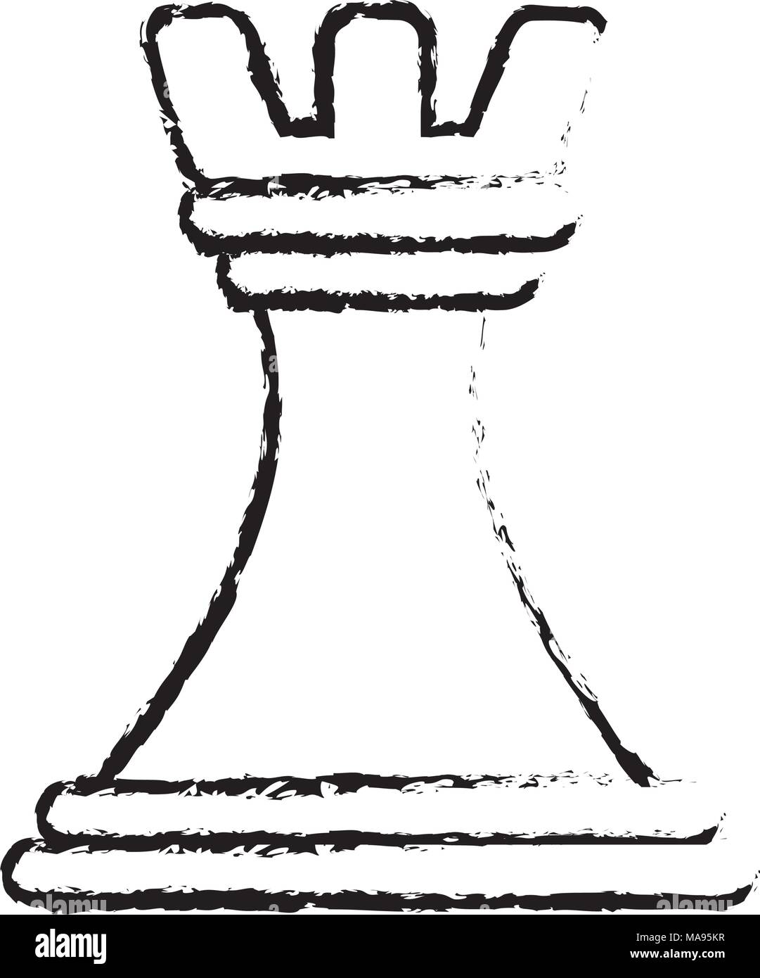 chess piece tower business strategy image concept Stock Vector Image ...