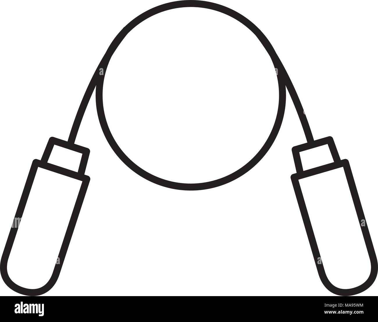 sport gym fitness jump rope image Stock Vector Image & Art - Alamy