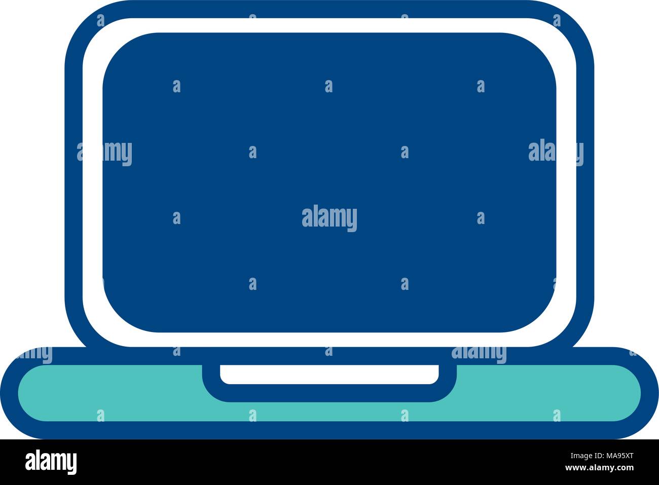 laptop computer device technology digital Stock Vector Image & Art - Alamy