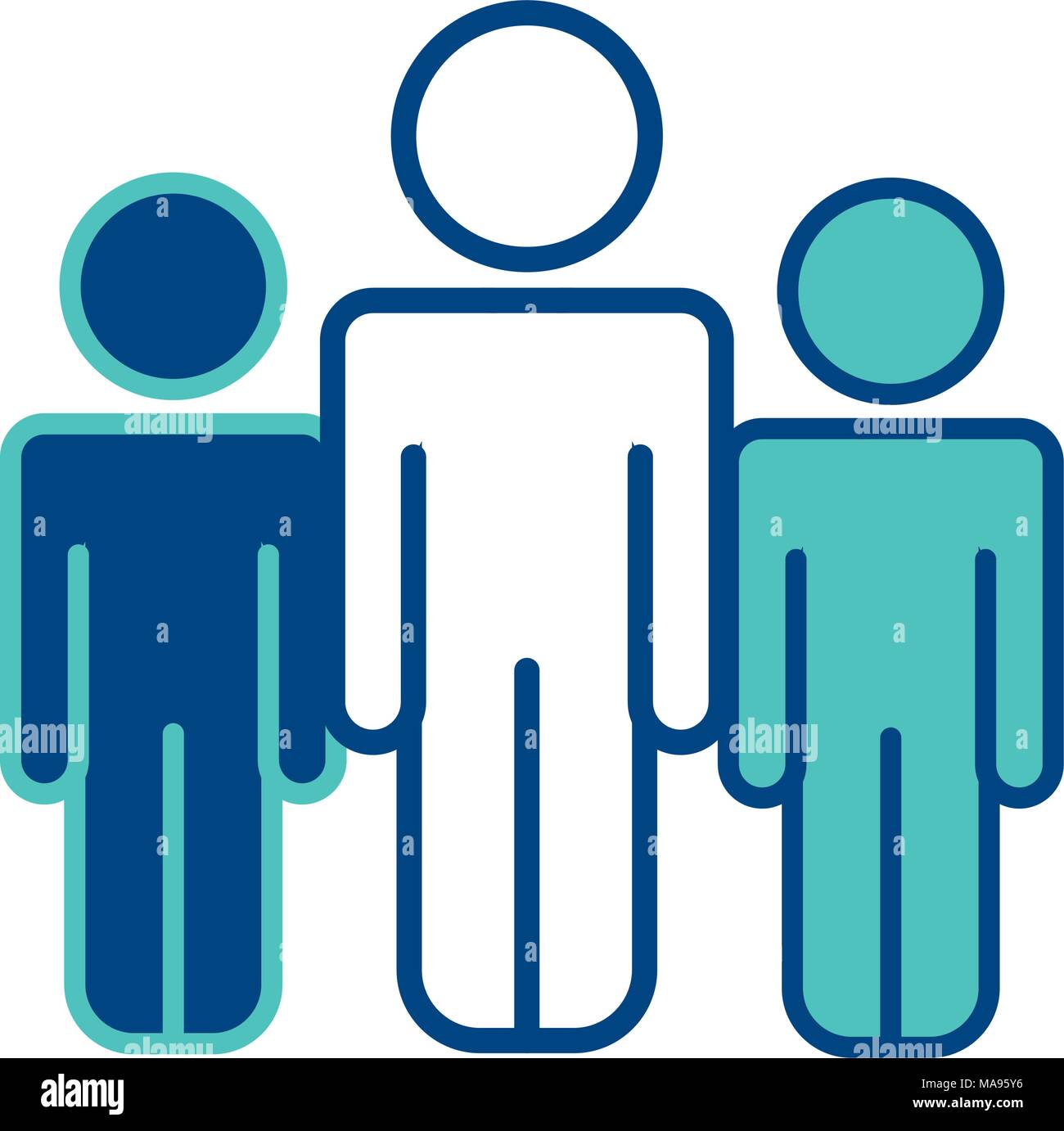 people business group team corporate pictogram Stock Vector Image & Art ...