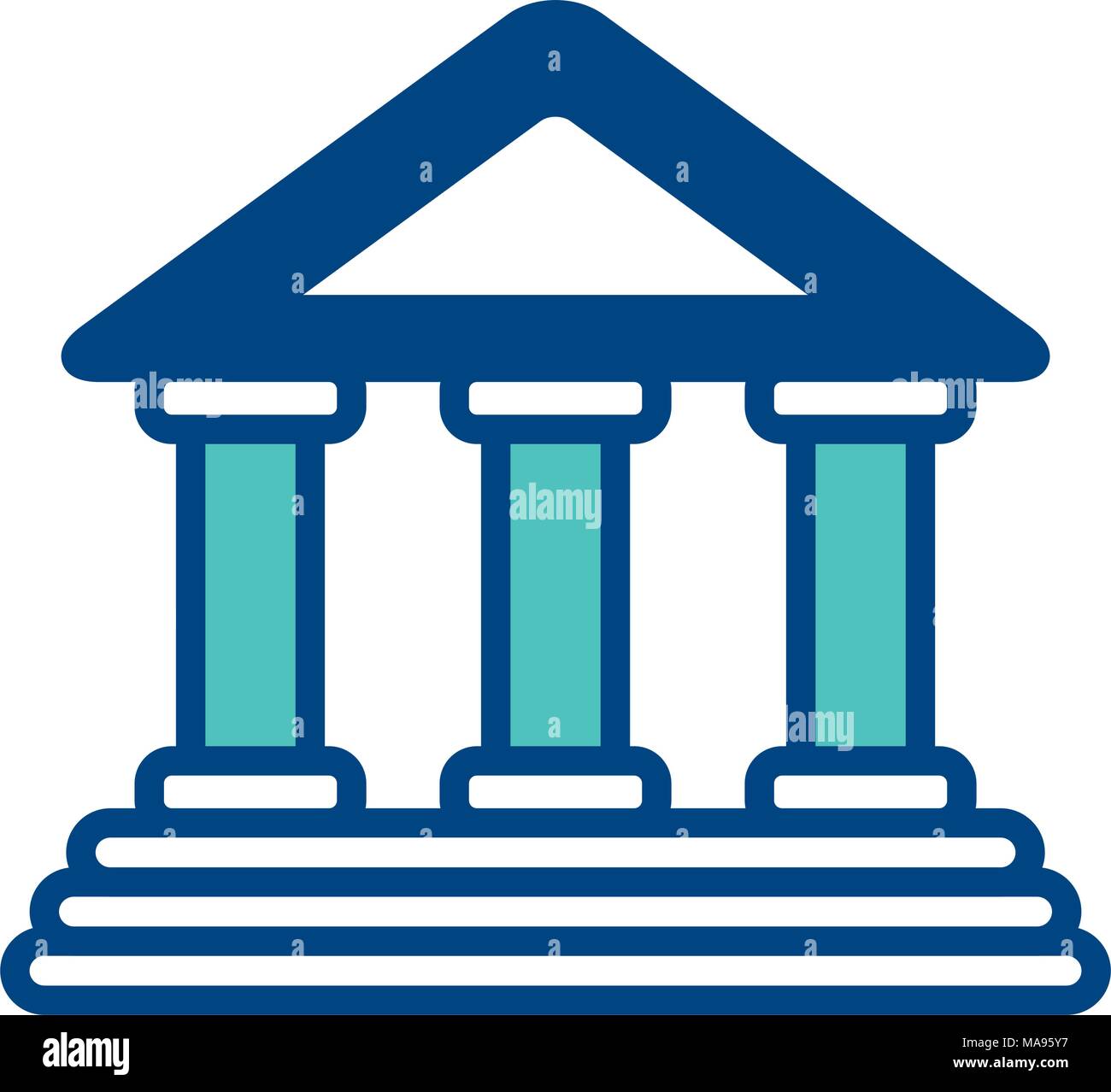 bank building financial business symbol Stock Vector Image & Art - Alamy