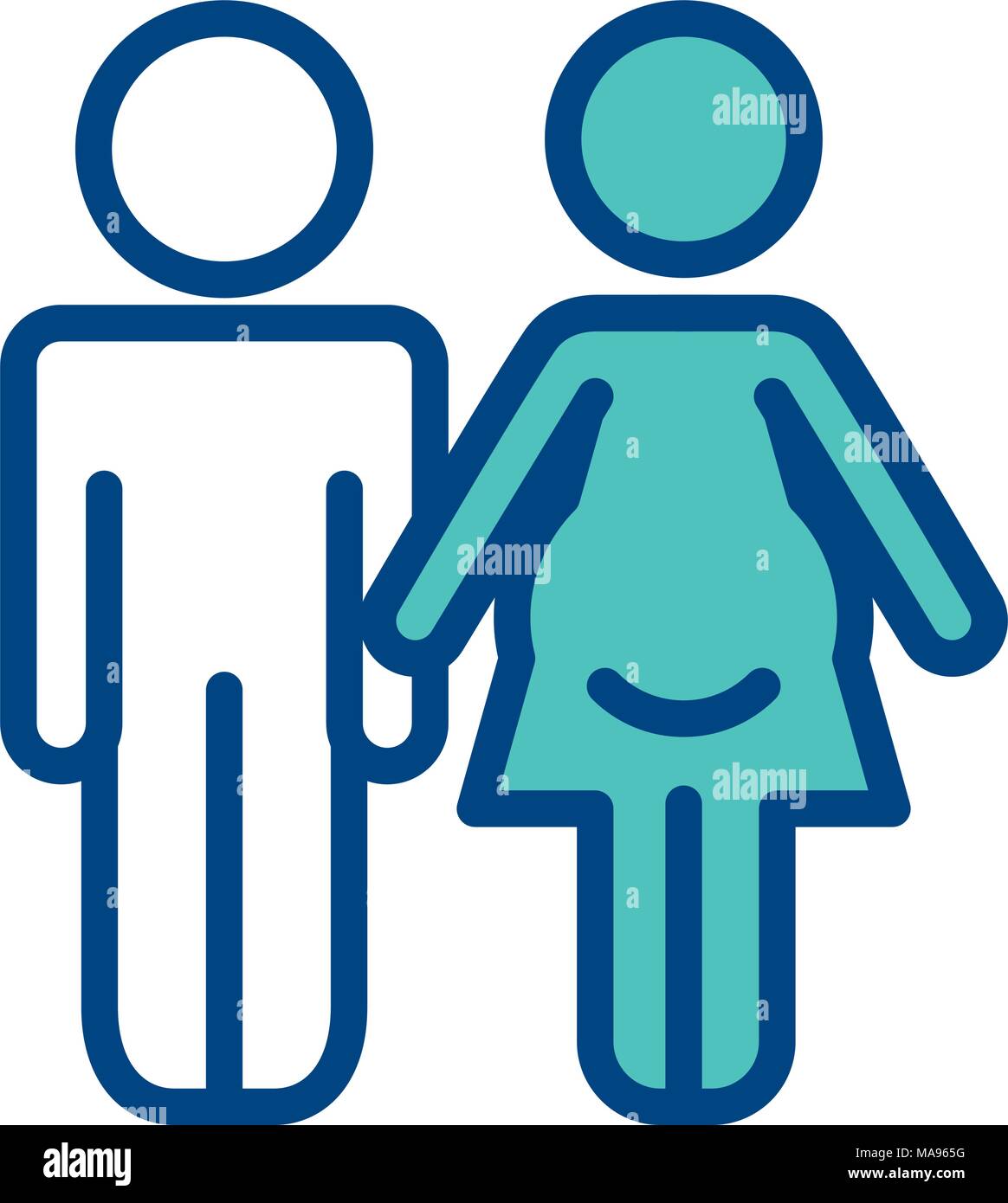family couple pregnancy together pictogram Stock Vector Image & Art - Alamy