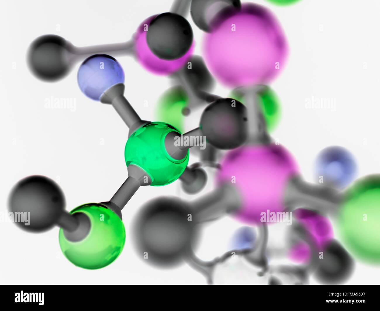 Molecular structure illustrating pure research Stock Photo - Alamy