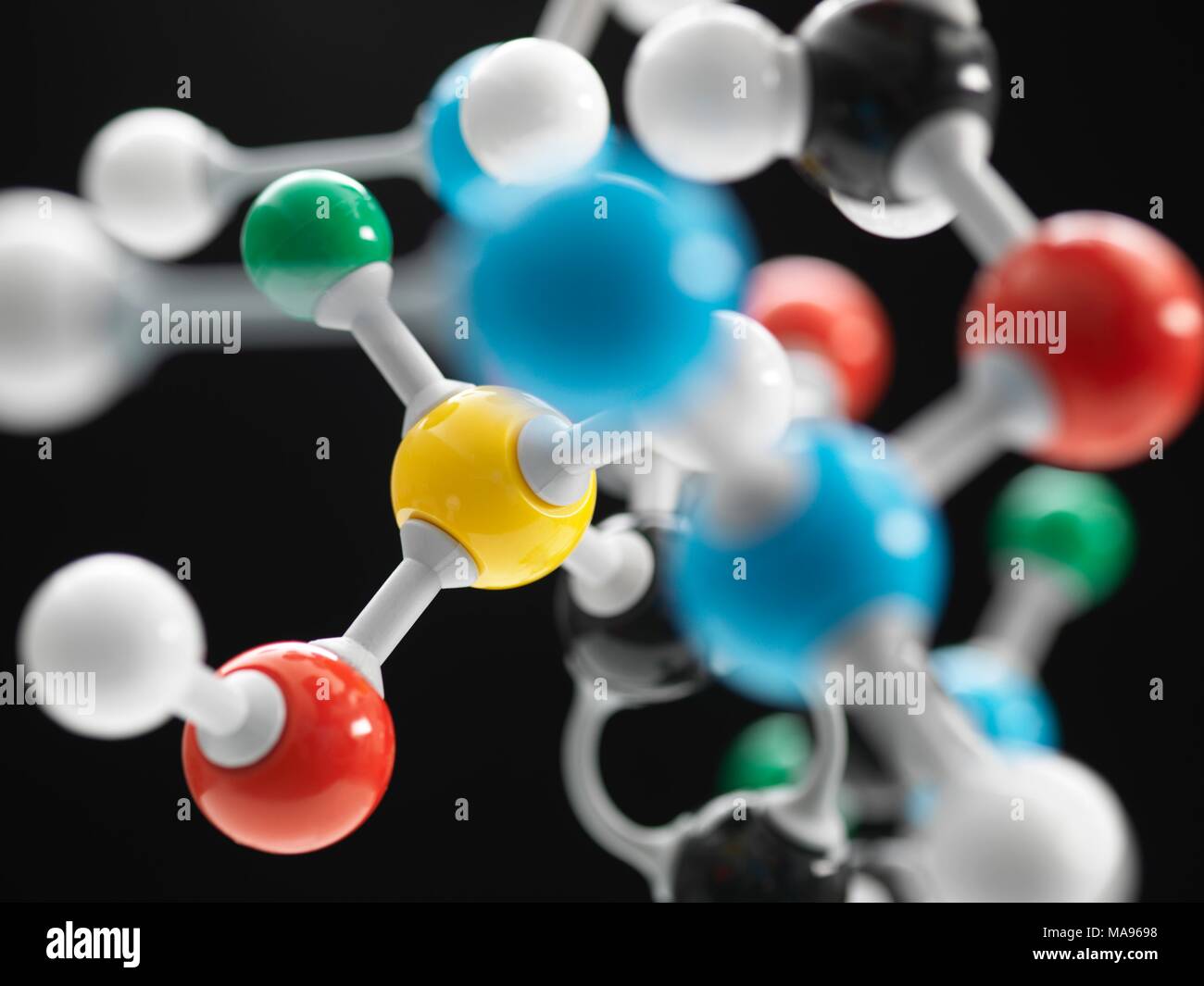 Molecular structure illustrating pure research Stock Photo - Alamy