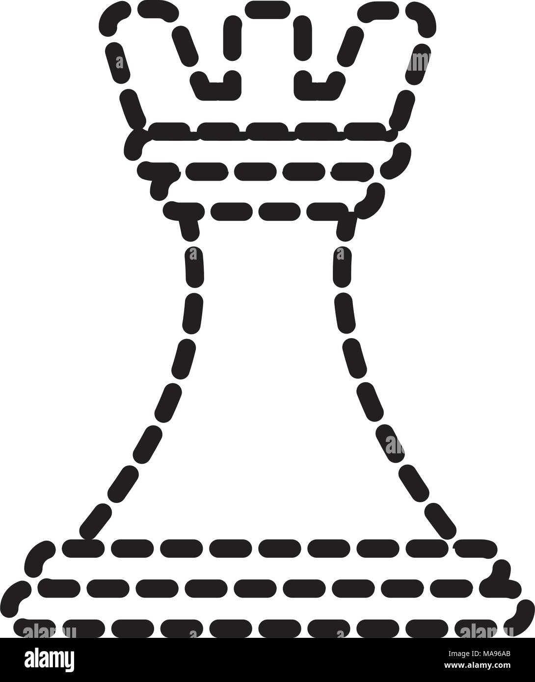 Chess check tower rook symbol hi-res stock photography and images - Alamy