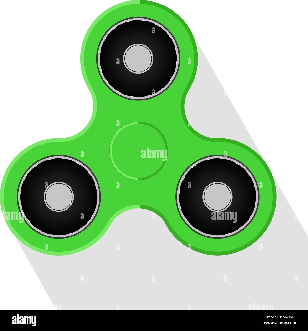 Hand spinner flat vector illustration. Hand spinner tricks. Badges ...