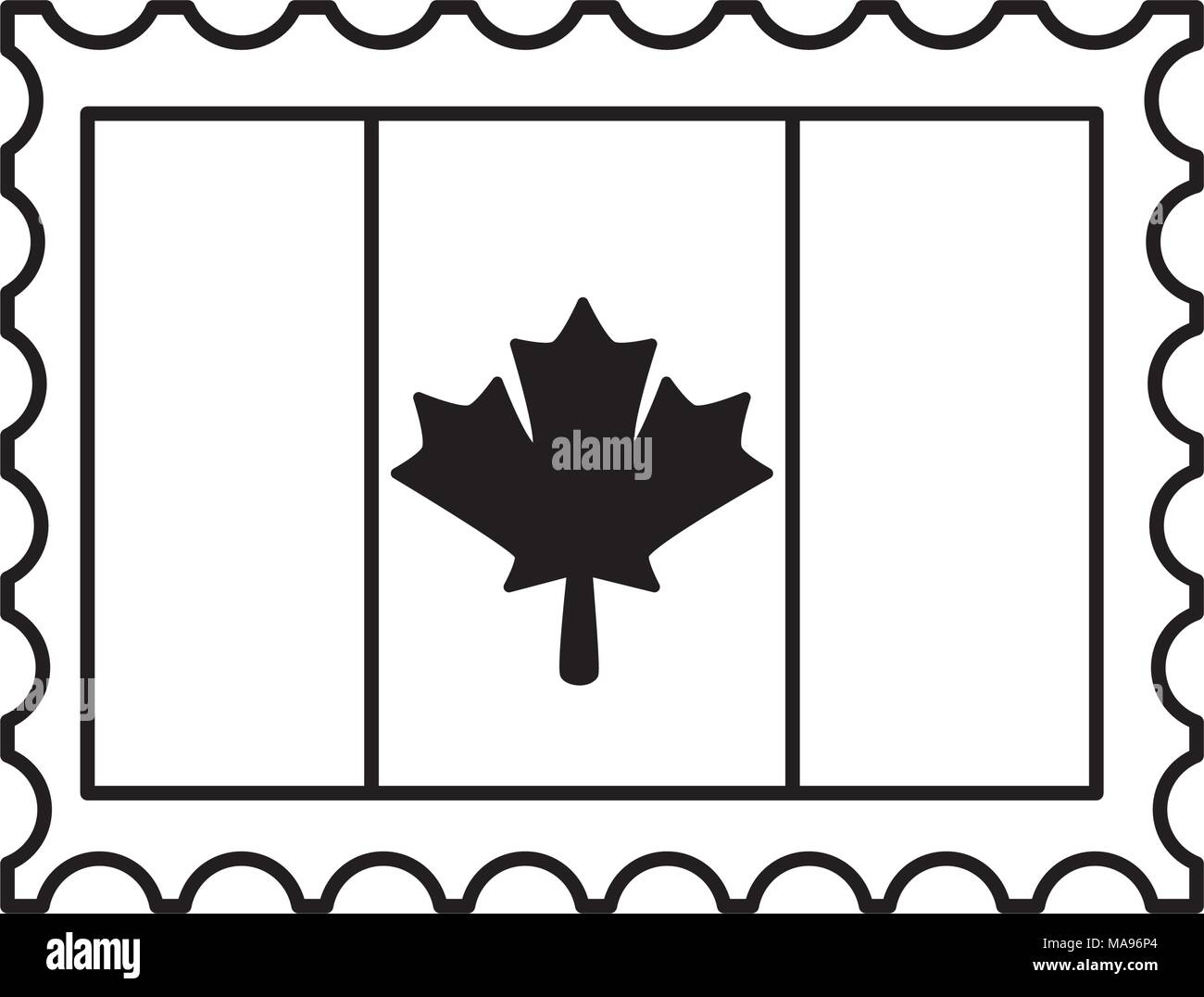 Canada flag old postage stamp hi-res stock photography and images - Alamy