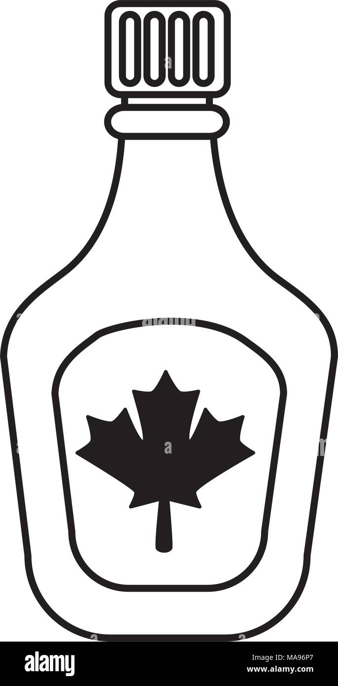 bottle syrup maple sweet image Stock Vector Image & Art - Alamy