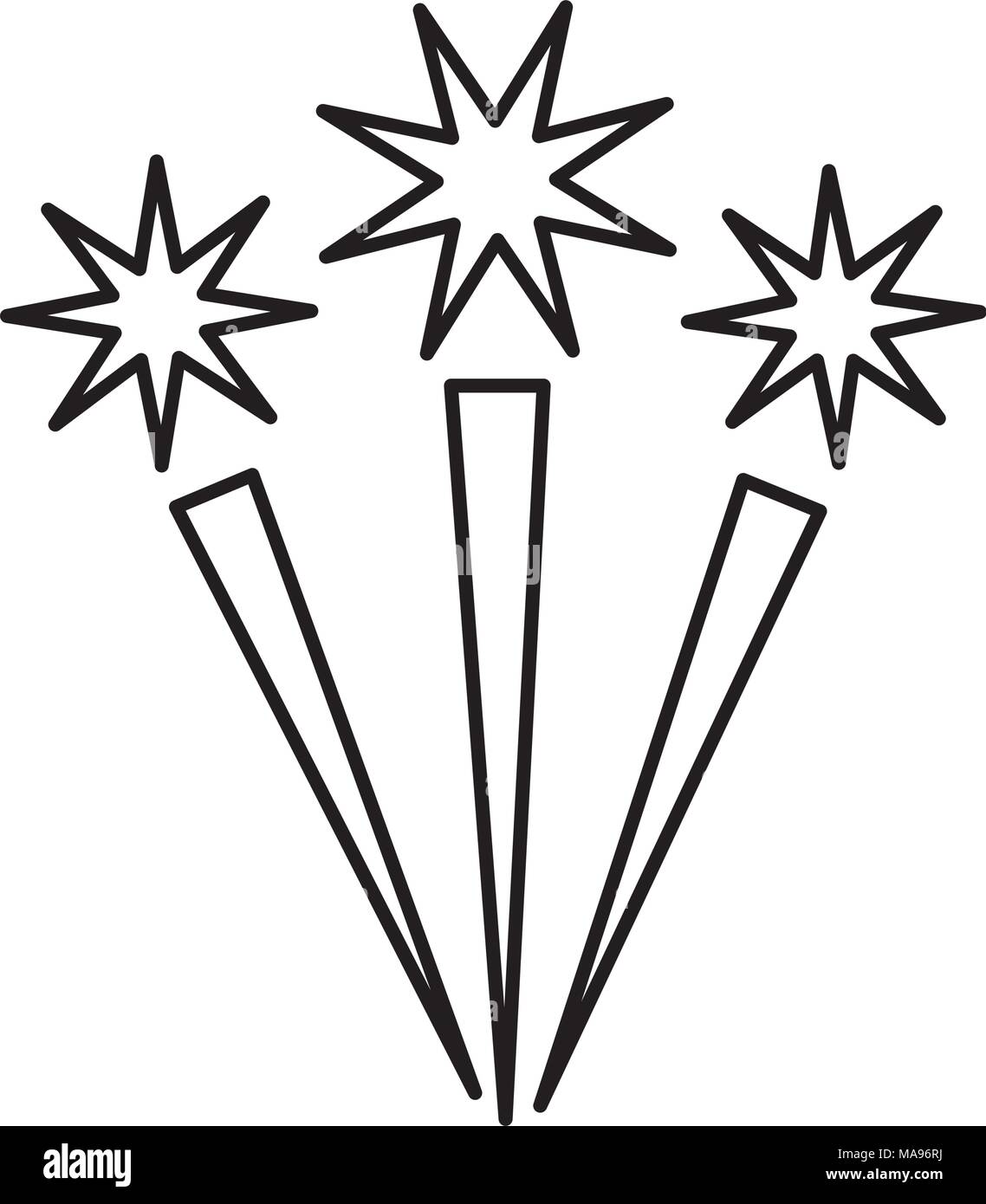 fireworks lights stars celebration Stock Vector Image & Art - Alamy