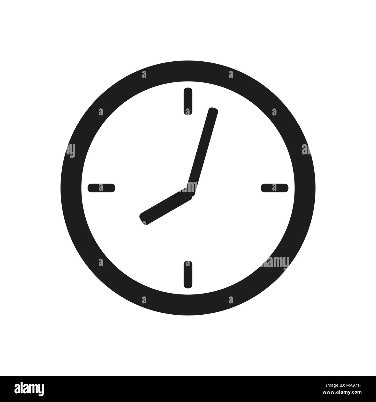 Half clock Stock Vector Images - Alamy