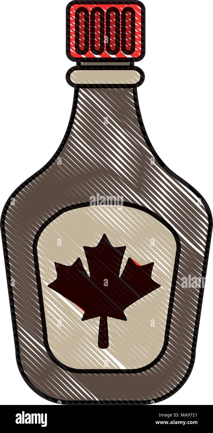 bottle syrup maple sweet image Stock Vector Image & Art - Alamy