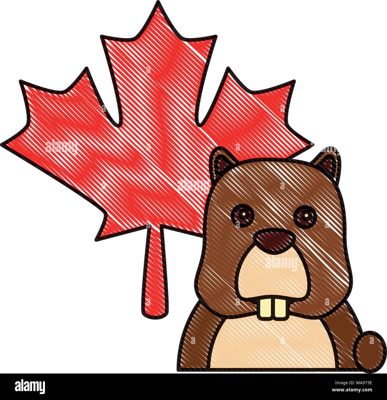 Canada rodent Stock Vector Images - Alamy