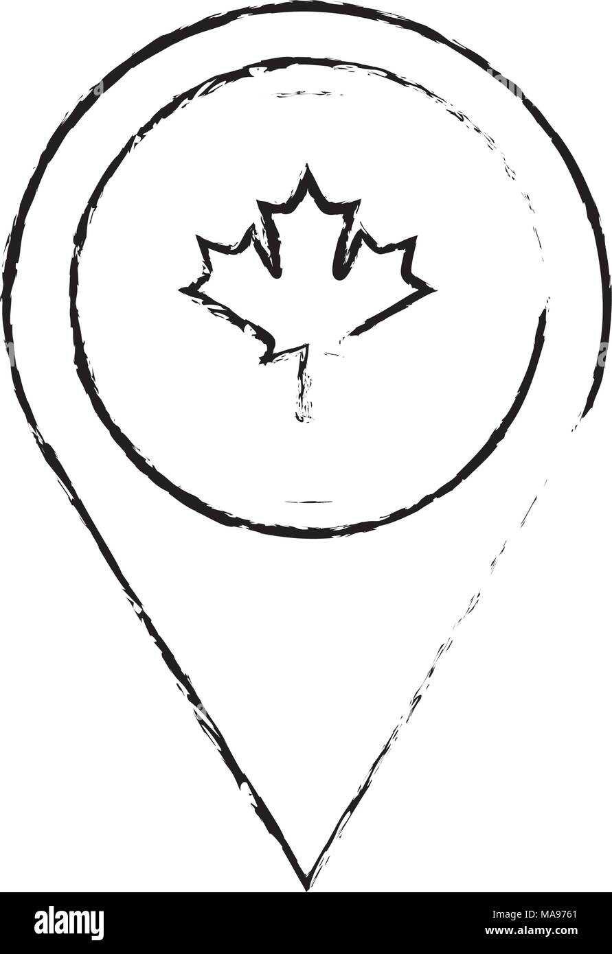 pointer map with canadian flag Stock Vector Image & Art - Alamy