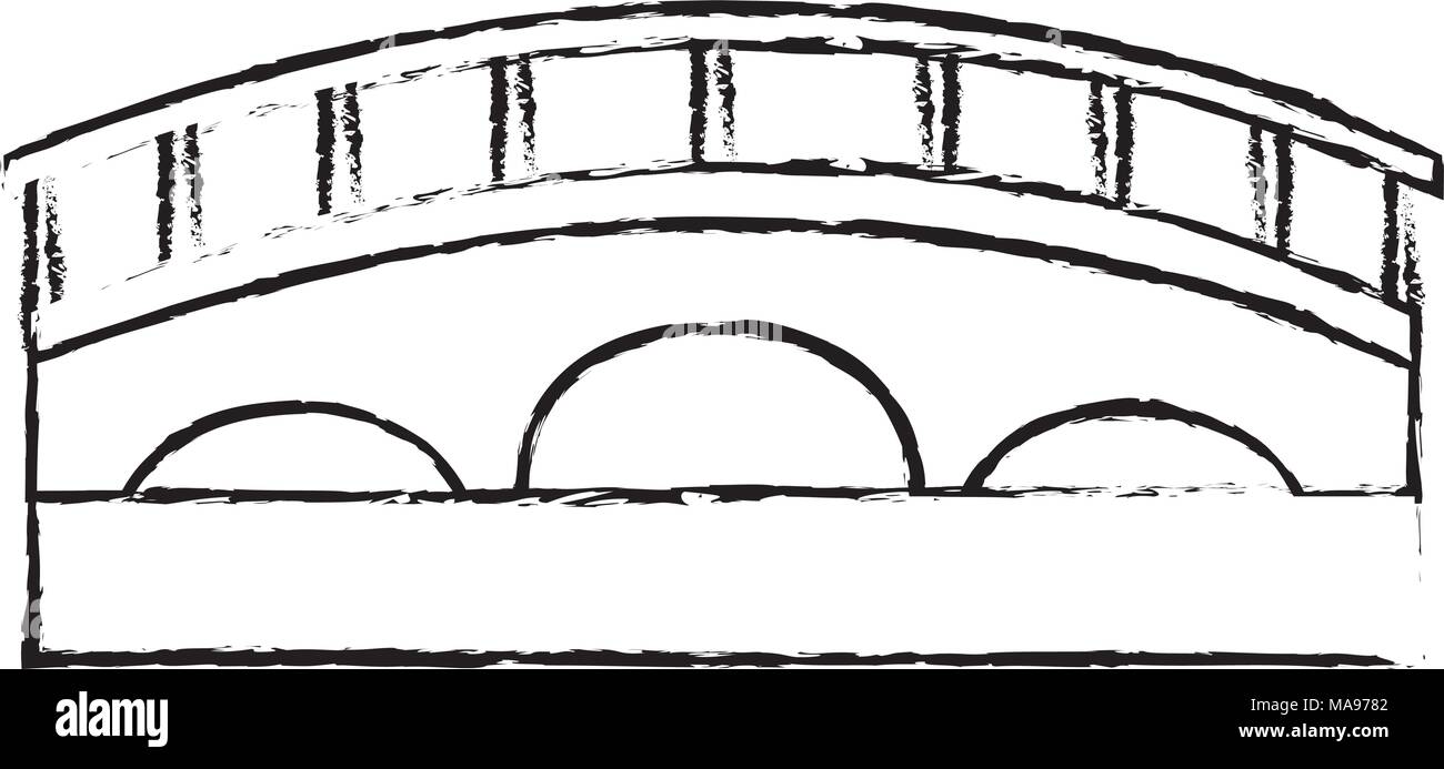 High steel bridge Stock Vector Images - Alamy