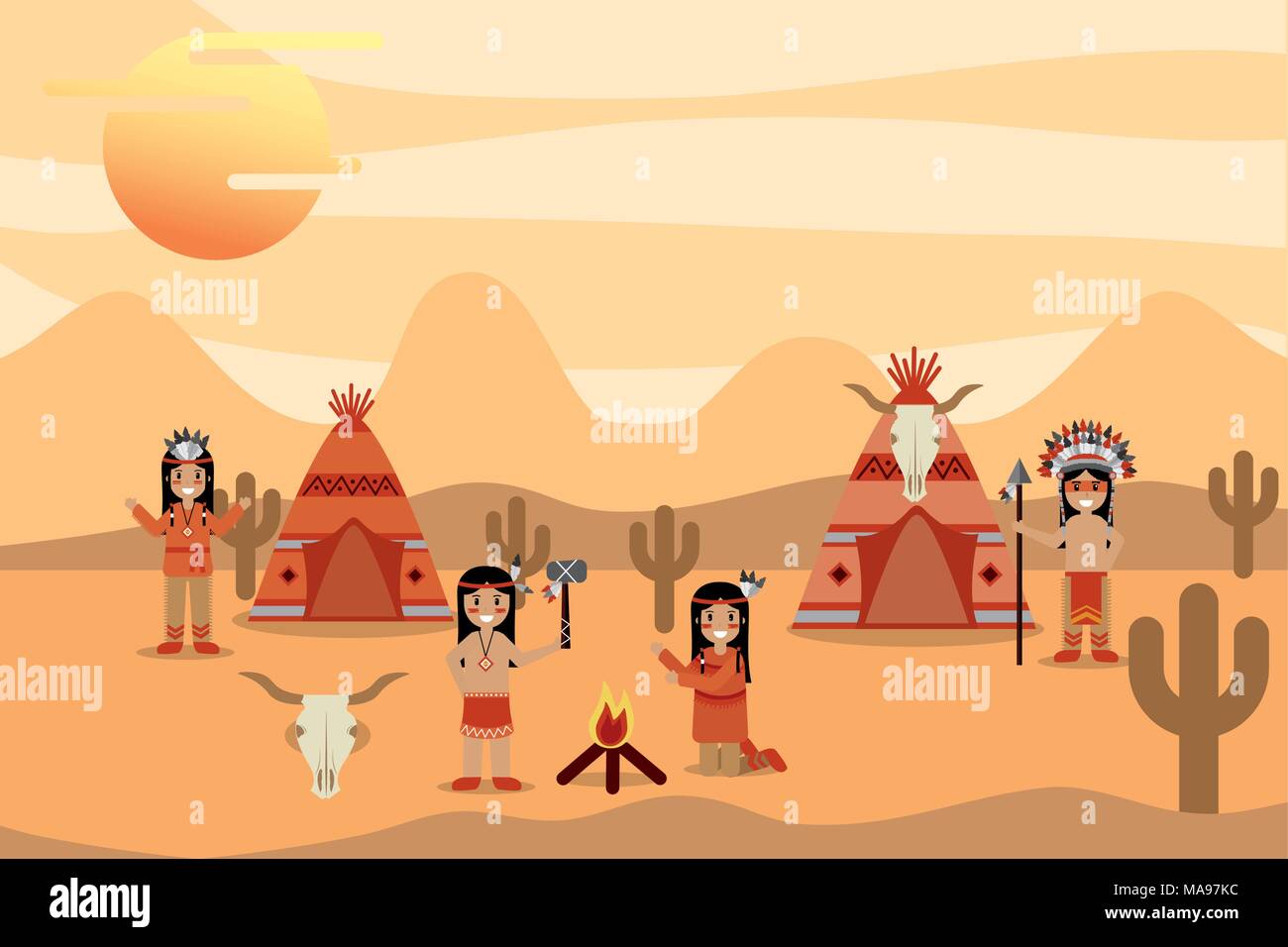 American folk history Stock Vector Images - Alamy