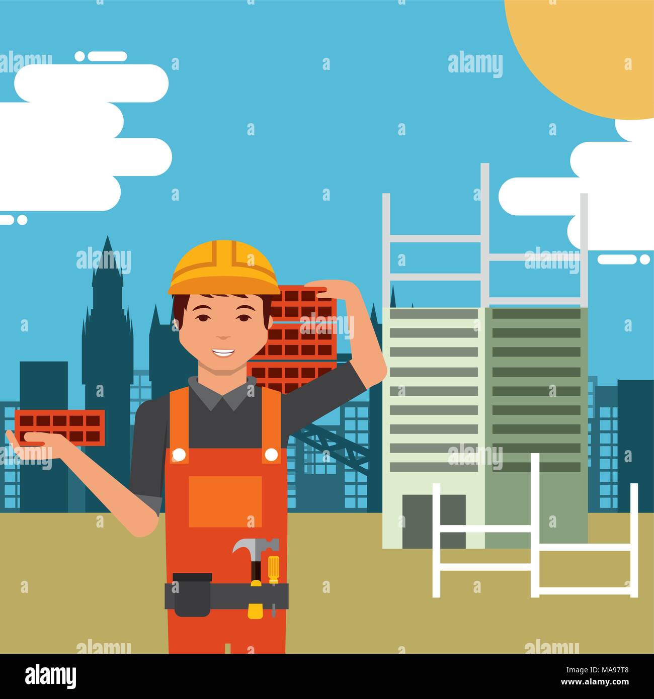 construction people workers Stock Vector Image & Art - Alamy
