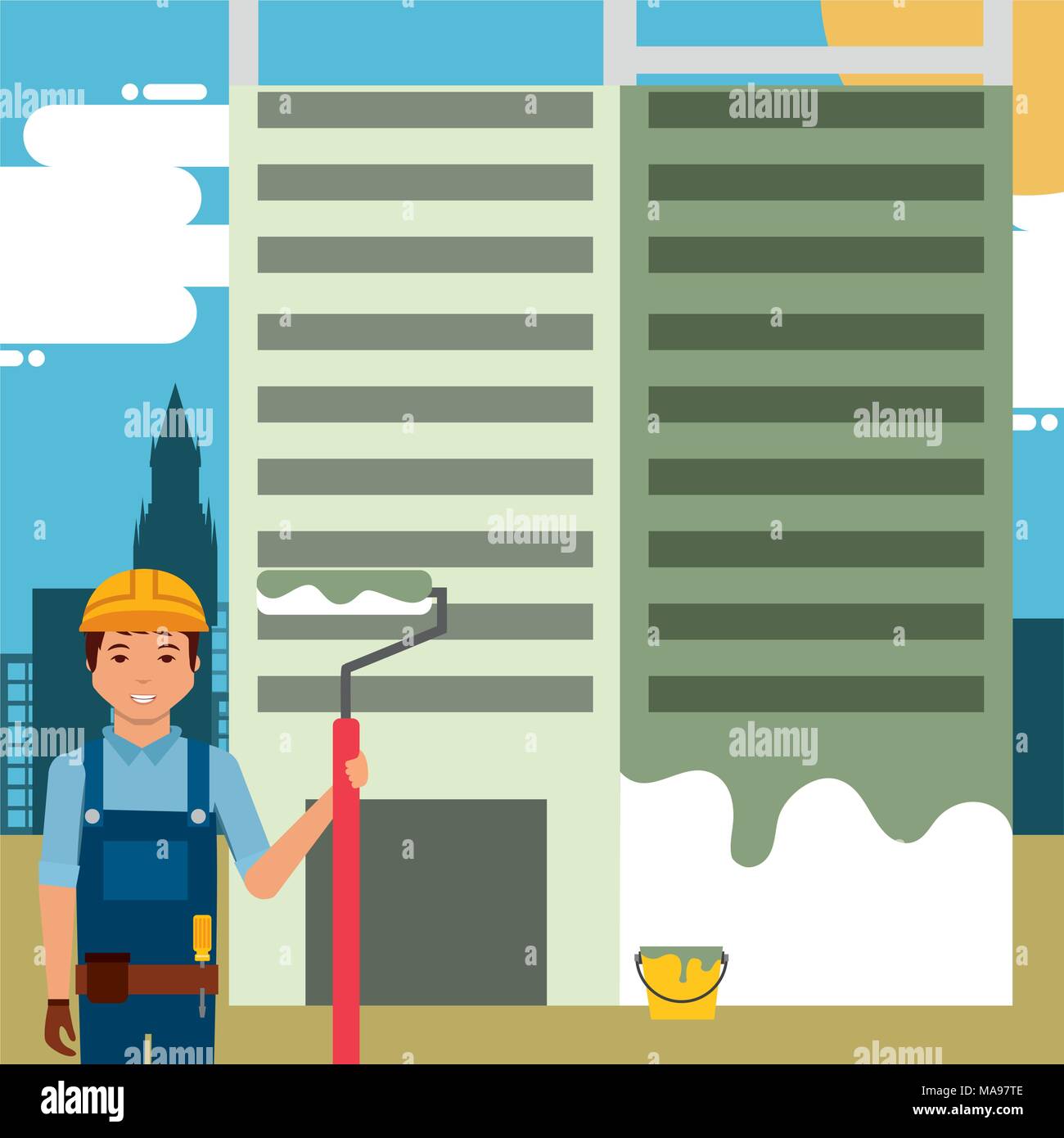 construction people workers Stock Vector Image & Art - Alamy